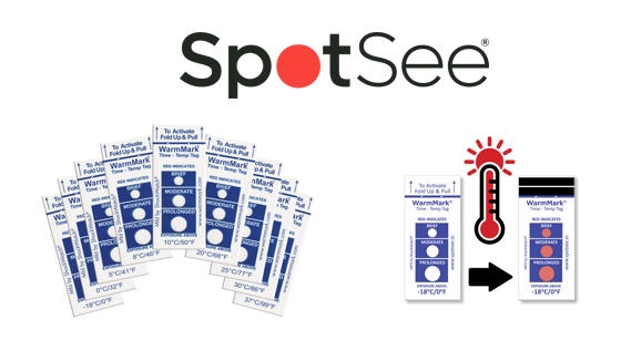 Temperature Indicators – SpotSee | PRODUCTS & SERVICES | Barrier ALL Inc.